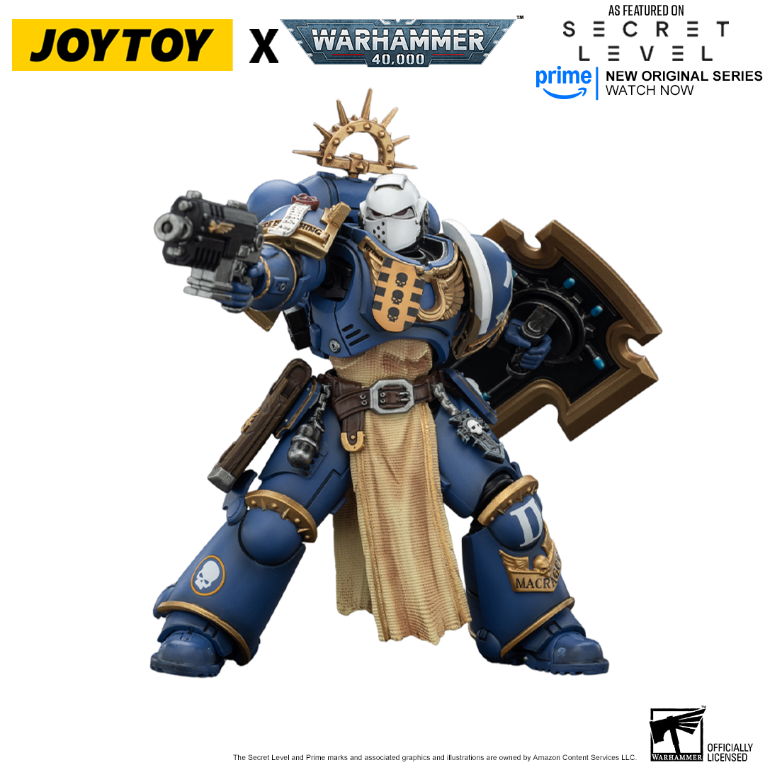 JoyToy Warhammer 40,000 Action Figure - Levantus with Power Sword, Sto ...