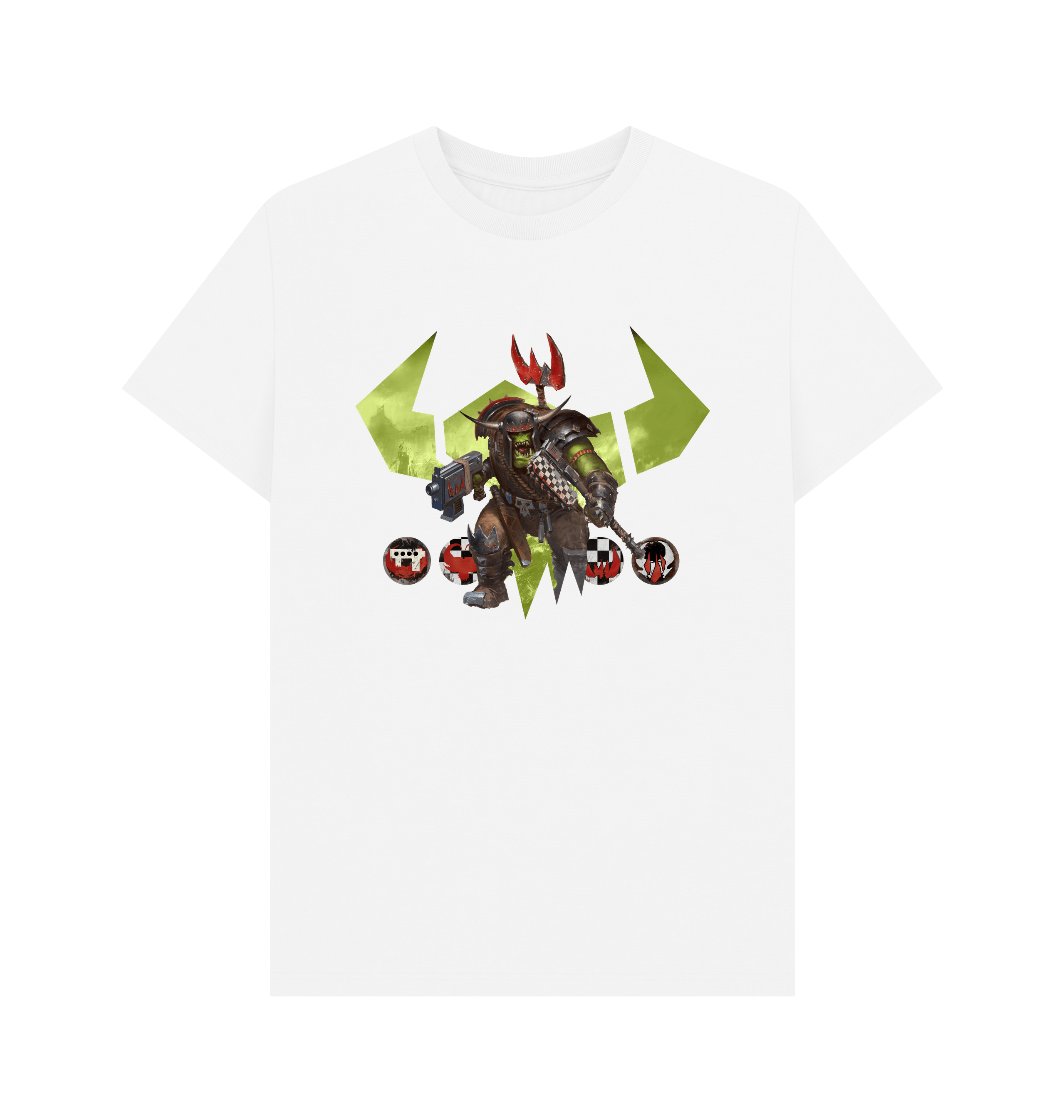 Orks Nob White T Shirt | MERCH.WARHAMMER.COM