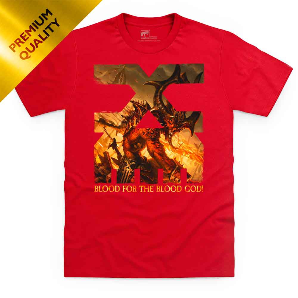 Premium Khorne Blood for the Blood God T Shirt – MERCH-USA.WARHAMMER.COM